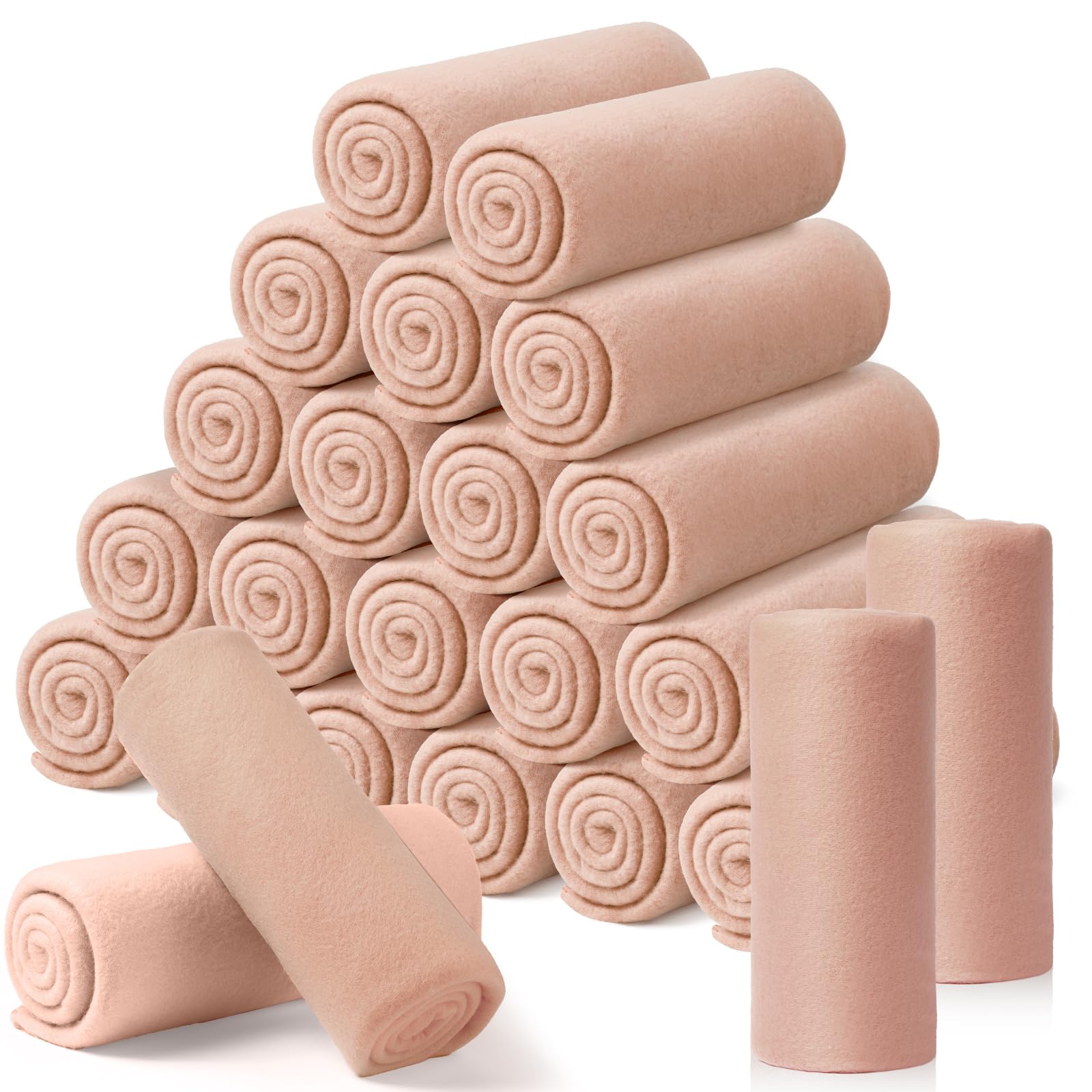 Amazon.com: 24 Packs Fleece Throw Blanket Soft Warm Lightweight Fleece ...
