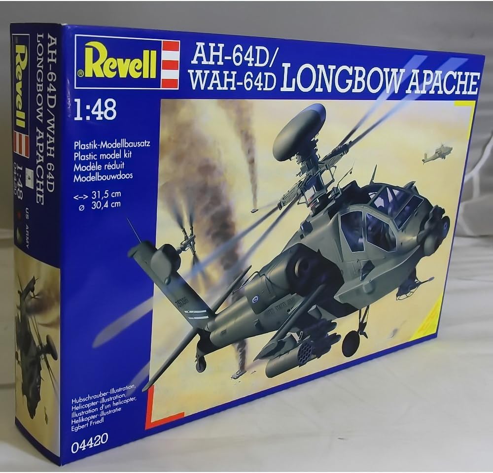Revell 04420 - AH-64D/WAH-64D Longbow Apache Kit di Modello in Plastica ...
