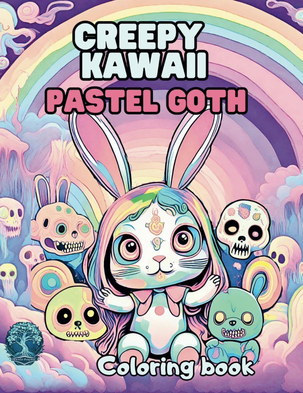 Amazon.com: Creepy kawaii pastel goth: Coloring book 50 Spooky Kawaii ...