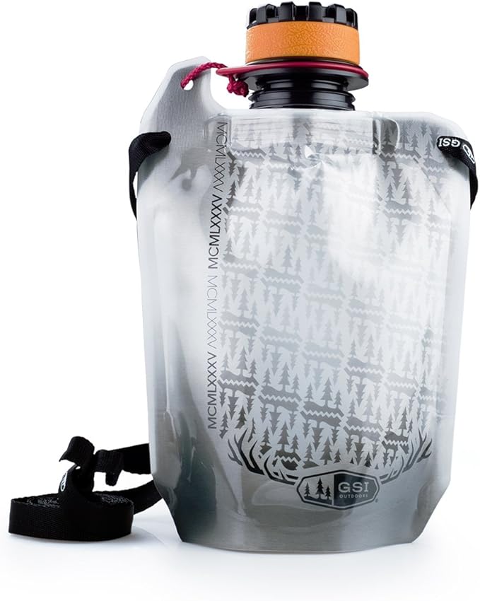 Amazon.com : GSI Outdoors 91350 Highland Flask, 9-Ounce : Camping ...