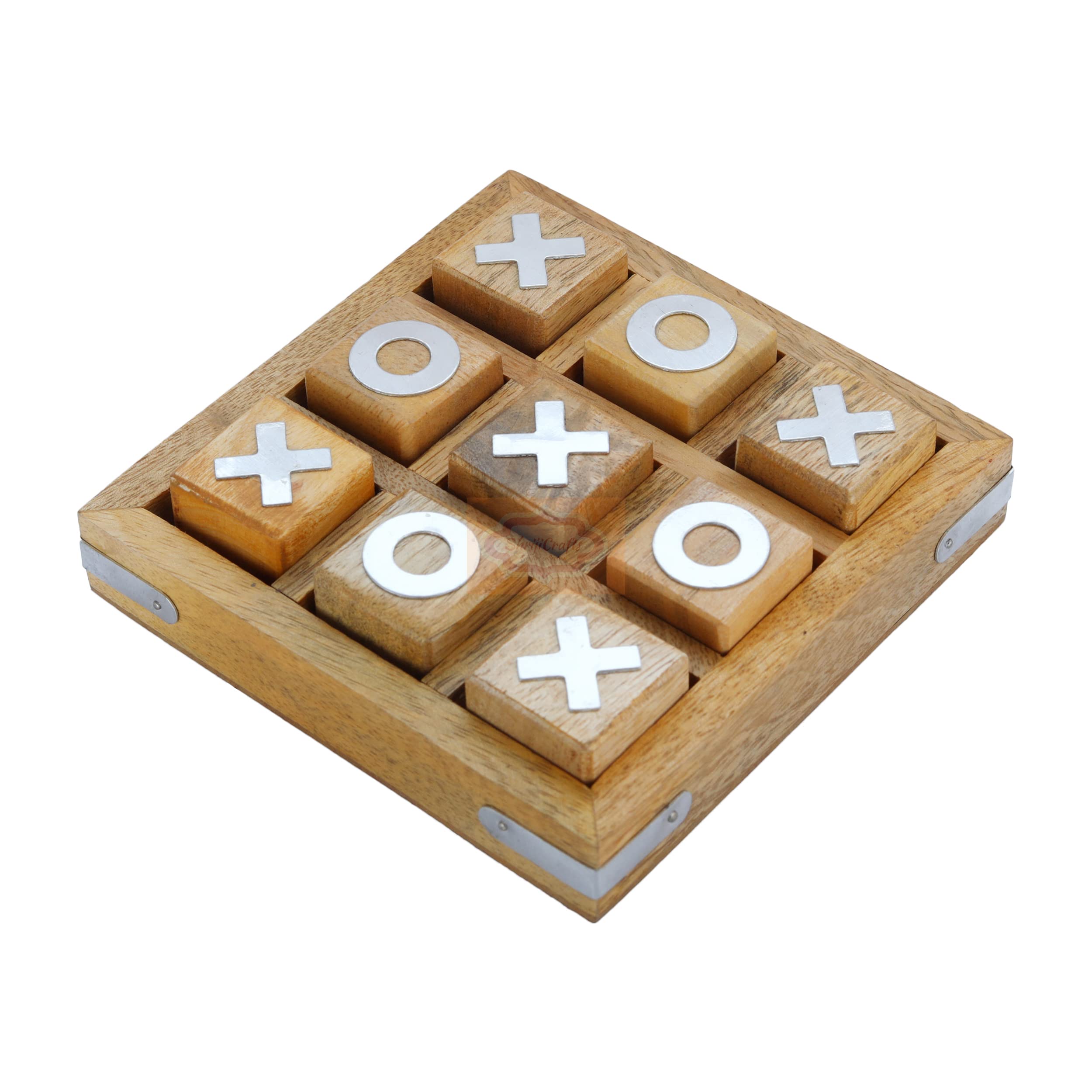 Buy Ortus Arts Handmade Wooden Noughts and Crosses / Tic Tac Toe / Tik ...