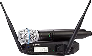 Amazon.com: Shure GLXD24+/B87A Dual Band Pro Digital Wireless Microphone System - 12-Hour ...