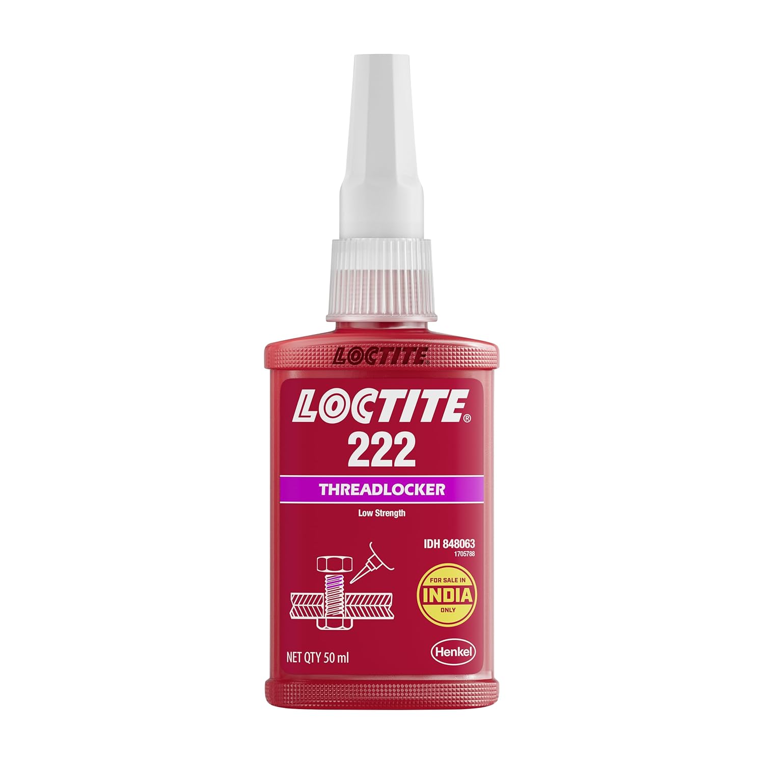 LOCTITE Genuine Henkel 222 Threadlocking Adhesive - Low Strength - Easy ...
