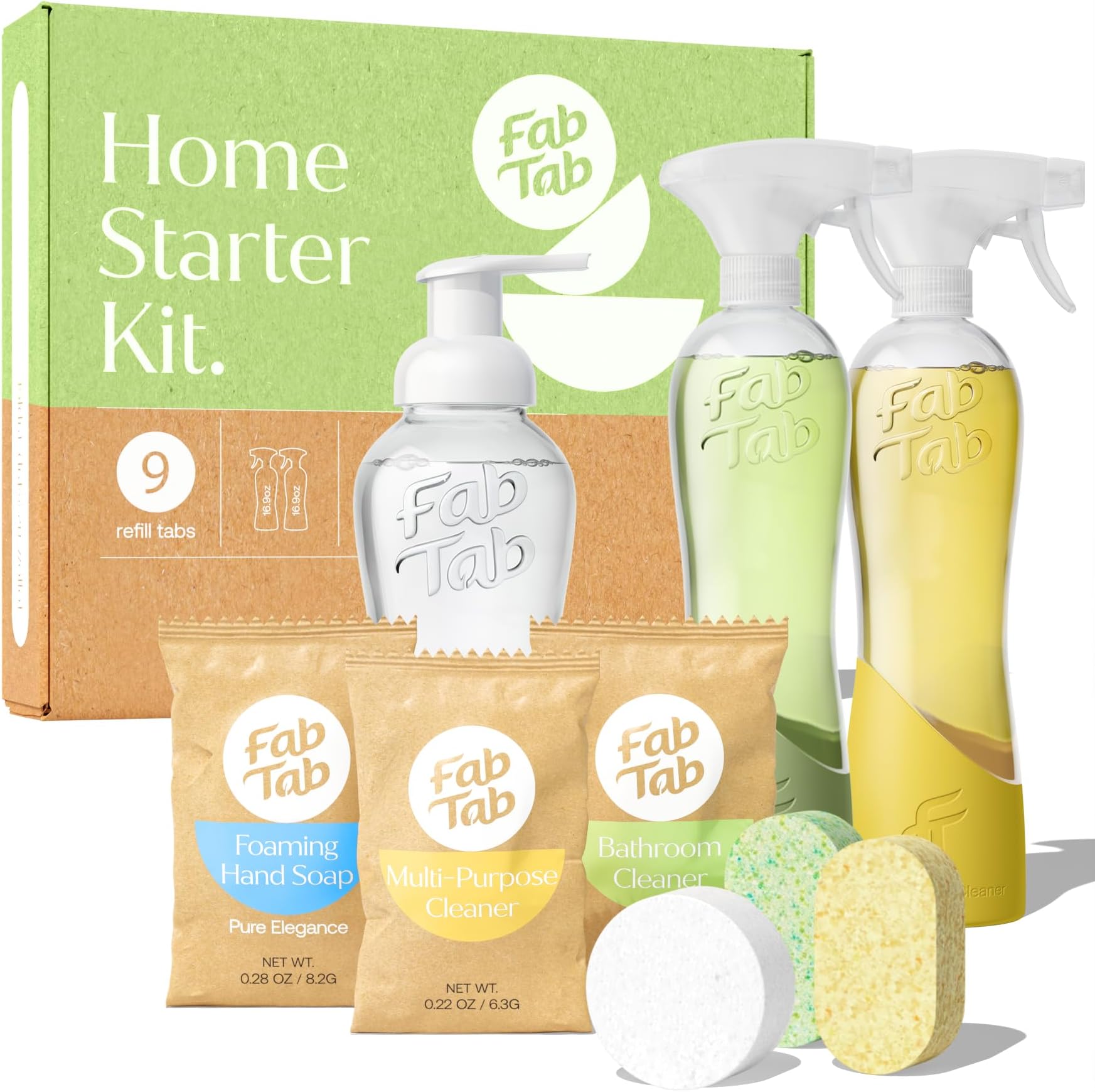 Amazon.com: Fab Tab Home Starter Kit - Natural Cleaning Products ...