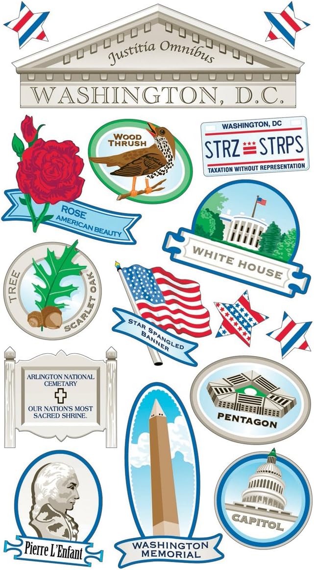 Amazon.com: Sticko Washington DC Stickers