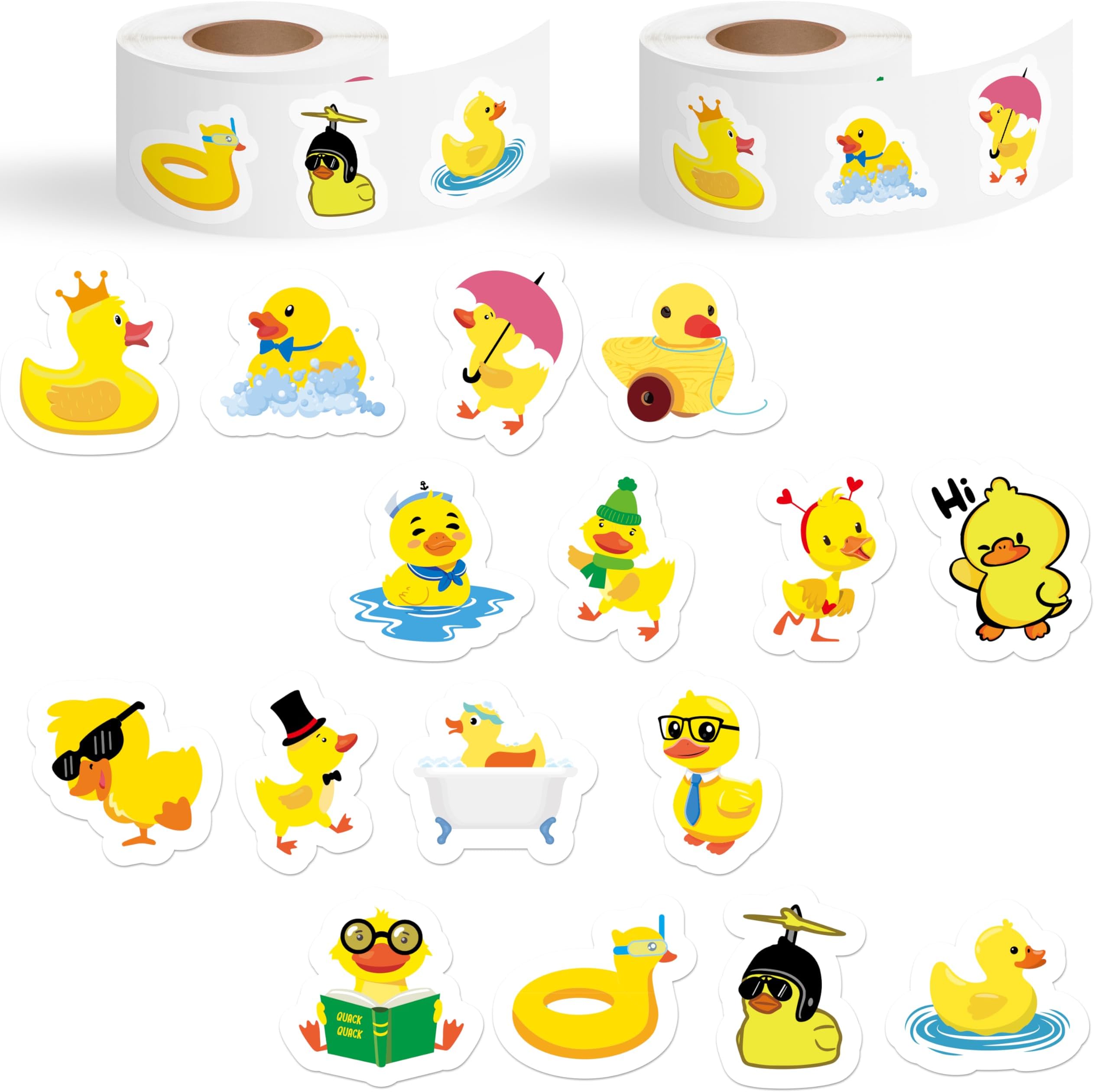 Amazon.com - Simple Cute Yellow Rubber Ducky Duck Cartoon Emoji Vinyl ...