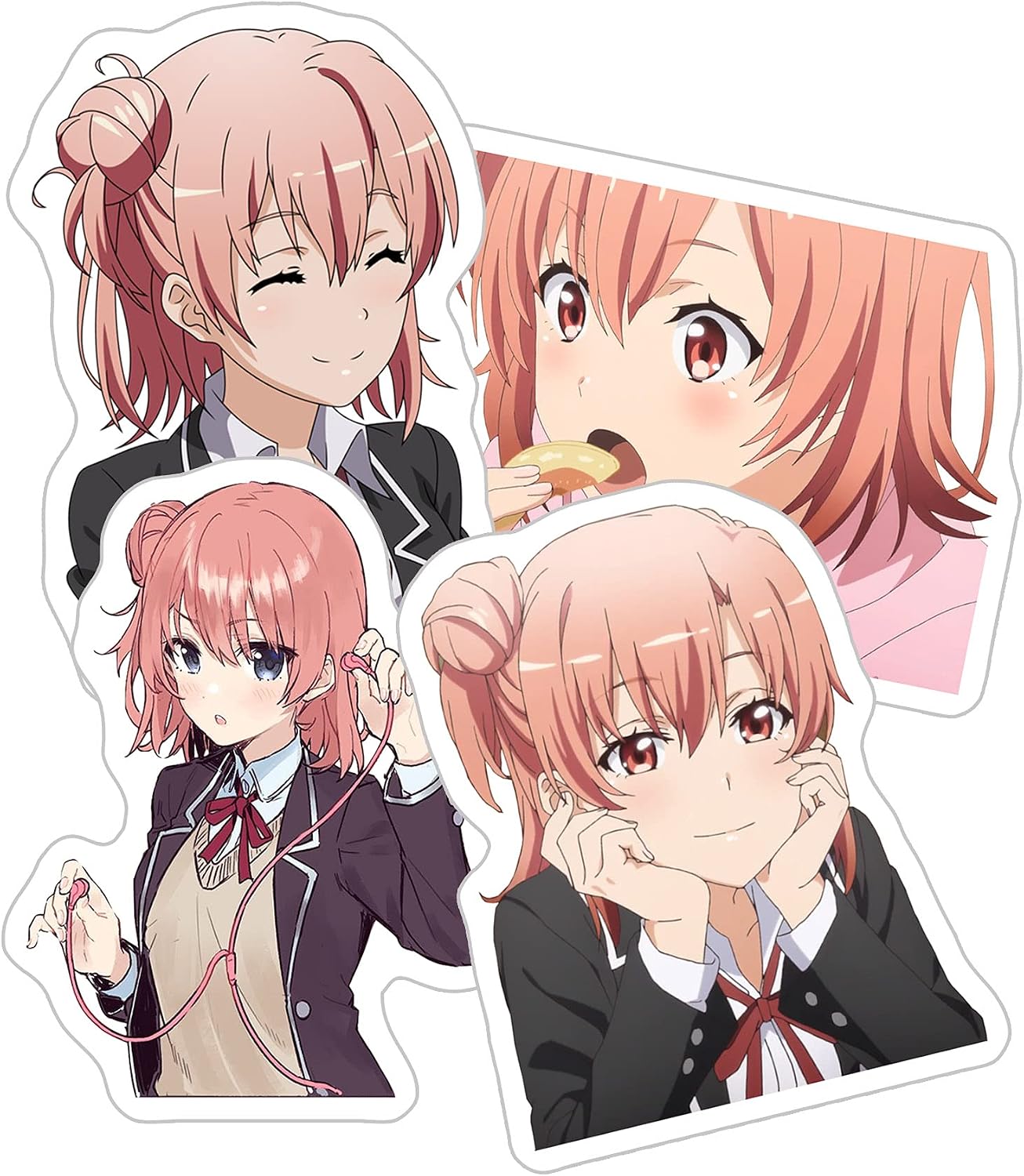 Amazon.com: Oregairu Yui Yuigahama Cool Smiling Sticker for Water ...