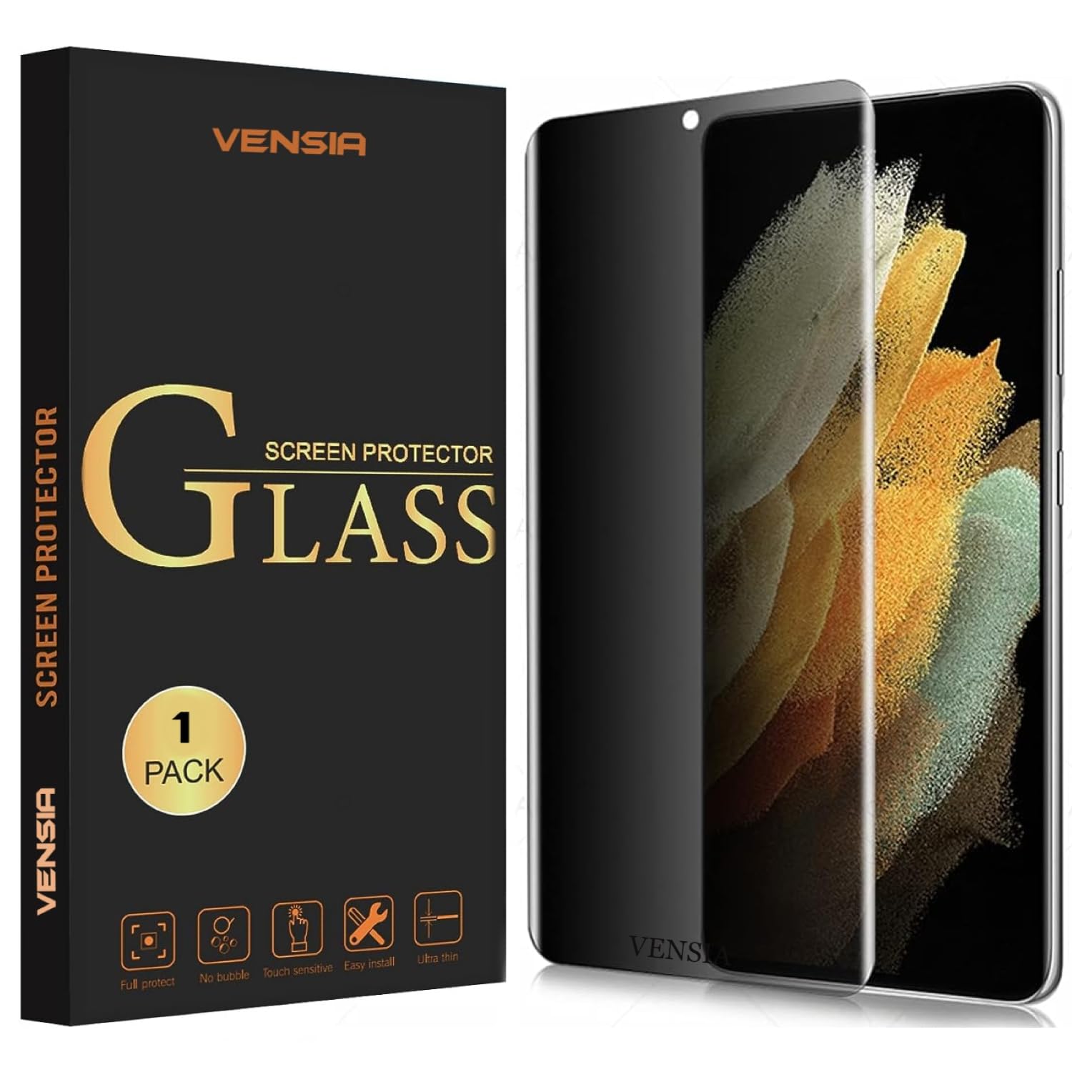 VENSIA Privacy Screen Protector For Samsung Galaxy S21 Ultra (6.8Inch ...