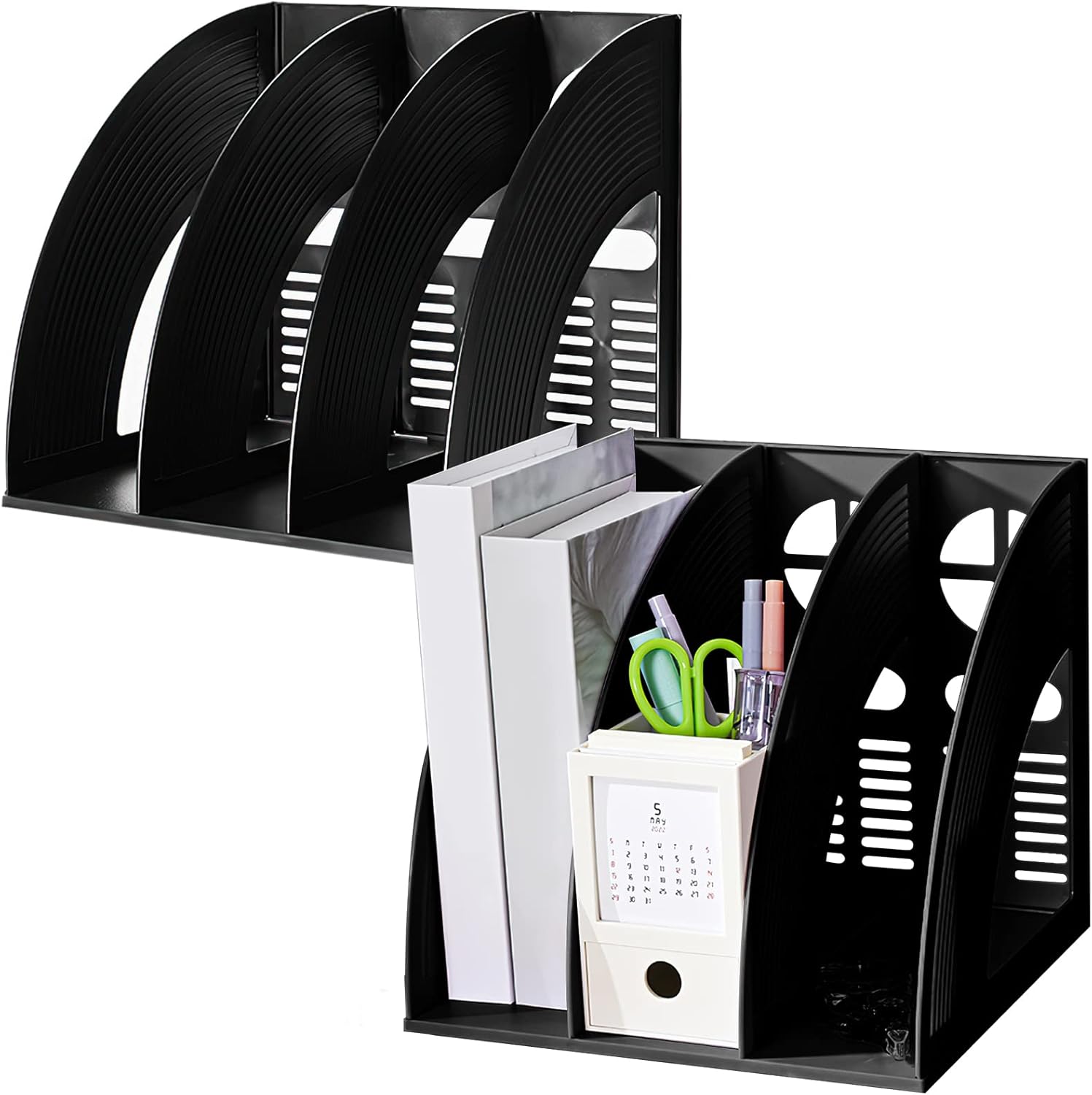 Elezeal A4 File Holder Magazine File Folder Desk Organizer ...