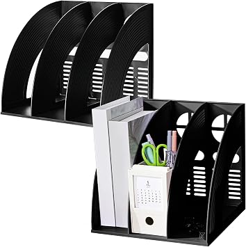 Elezeal A4 File Holder Magazine File Folder Desk Organizer ...