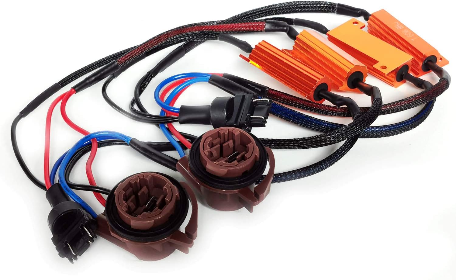 O-NEX LED Resistor Kit 3157 4157 Turn Signal Bulb Relay Harness Adapter ...