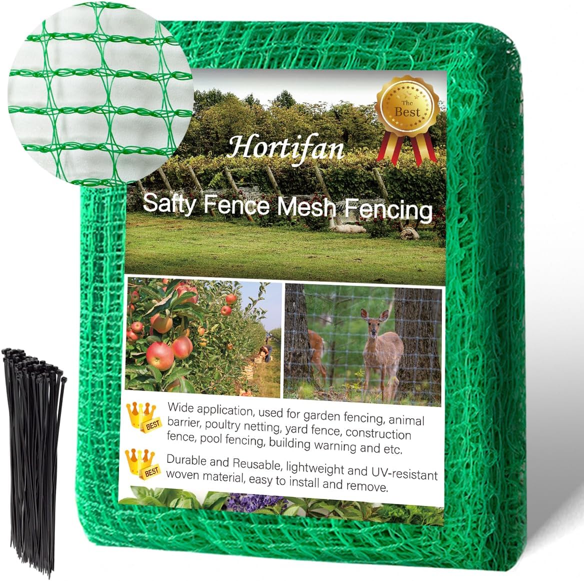 Amazon.com : Temporary Fence with Posts,3‘x50’ Safety Barrier for Dog ...