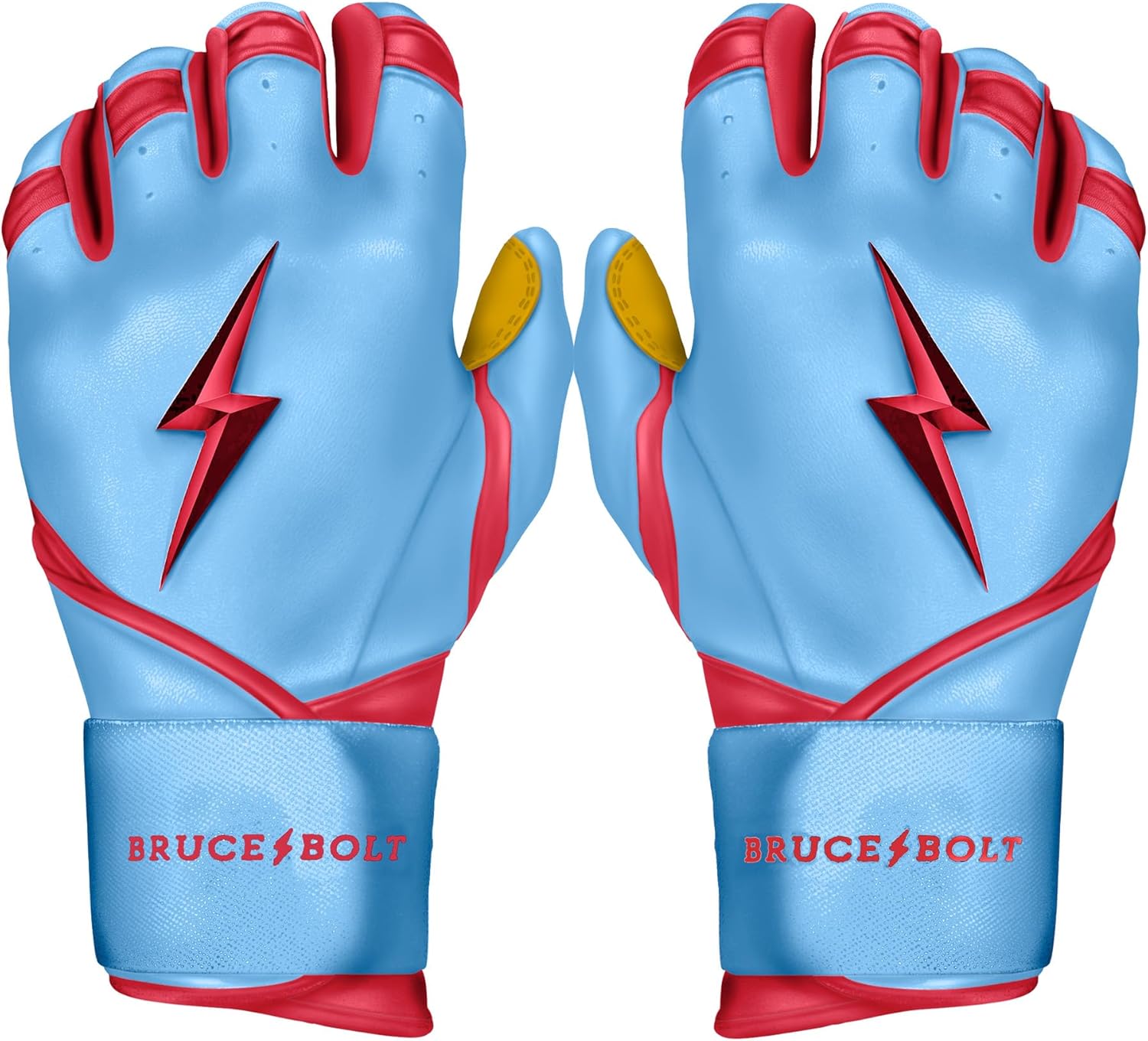 Amazon.com : BRUCE BOLT Signature Series Long Cuff Batting Glove : Sports & Outdoors