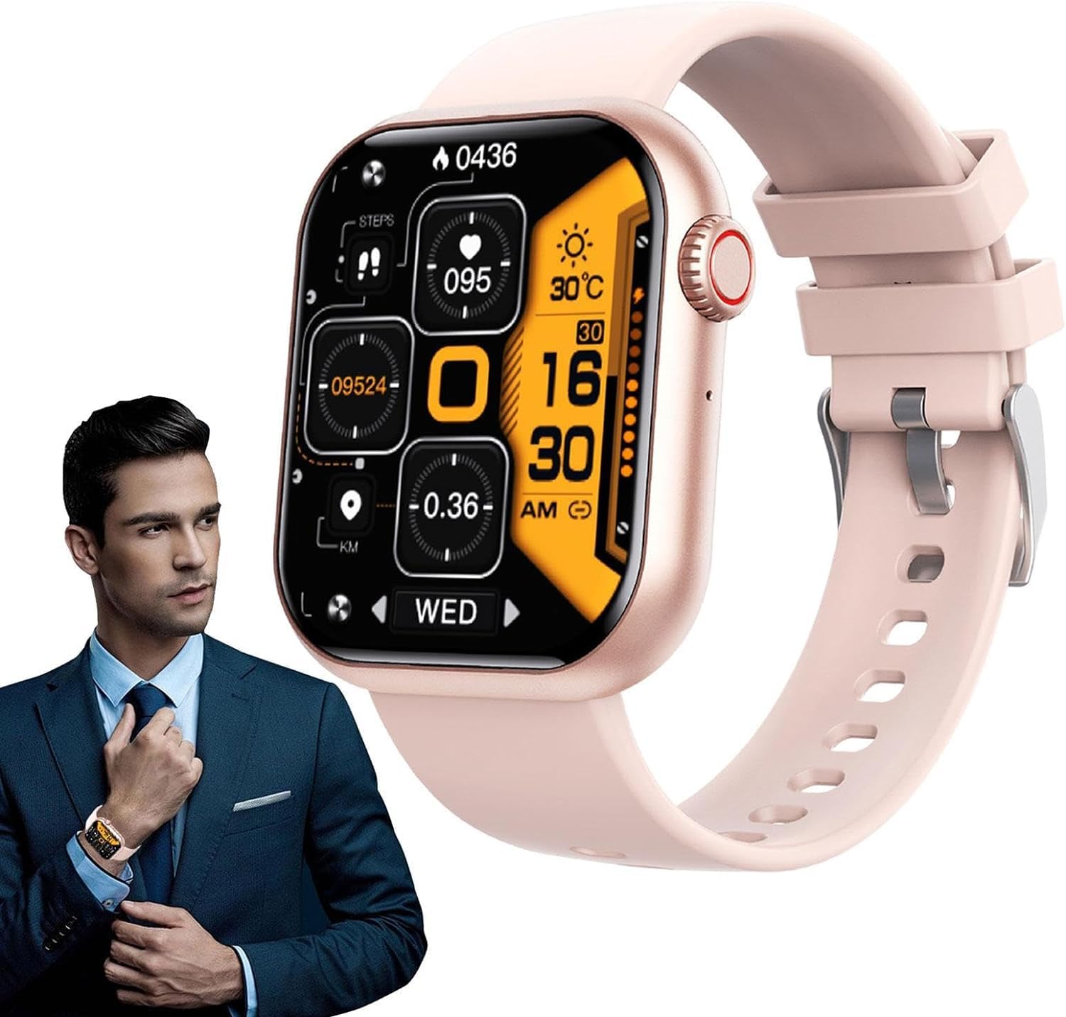 Blood Glucose Smart Watch | Blood Sugar Monitor Watch | IP67 Waterproof ...
