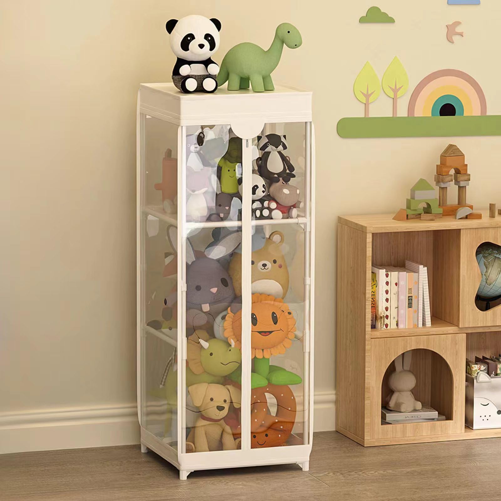 Amazon.com: Stuffed Animal Zoo Storage Organizer, Stuffed Animal Holder ...
