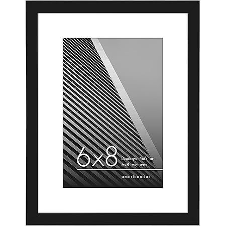 Amazon.com - Americanflat 6x8 Picture Frame in Black Set of 2 ...