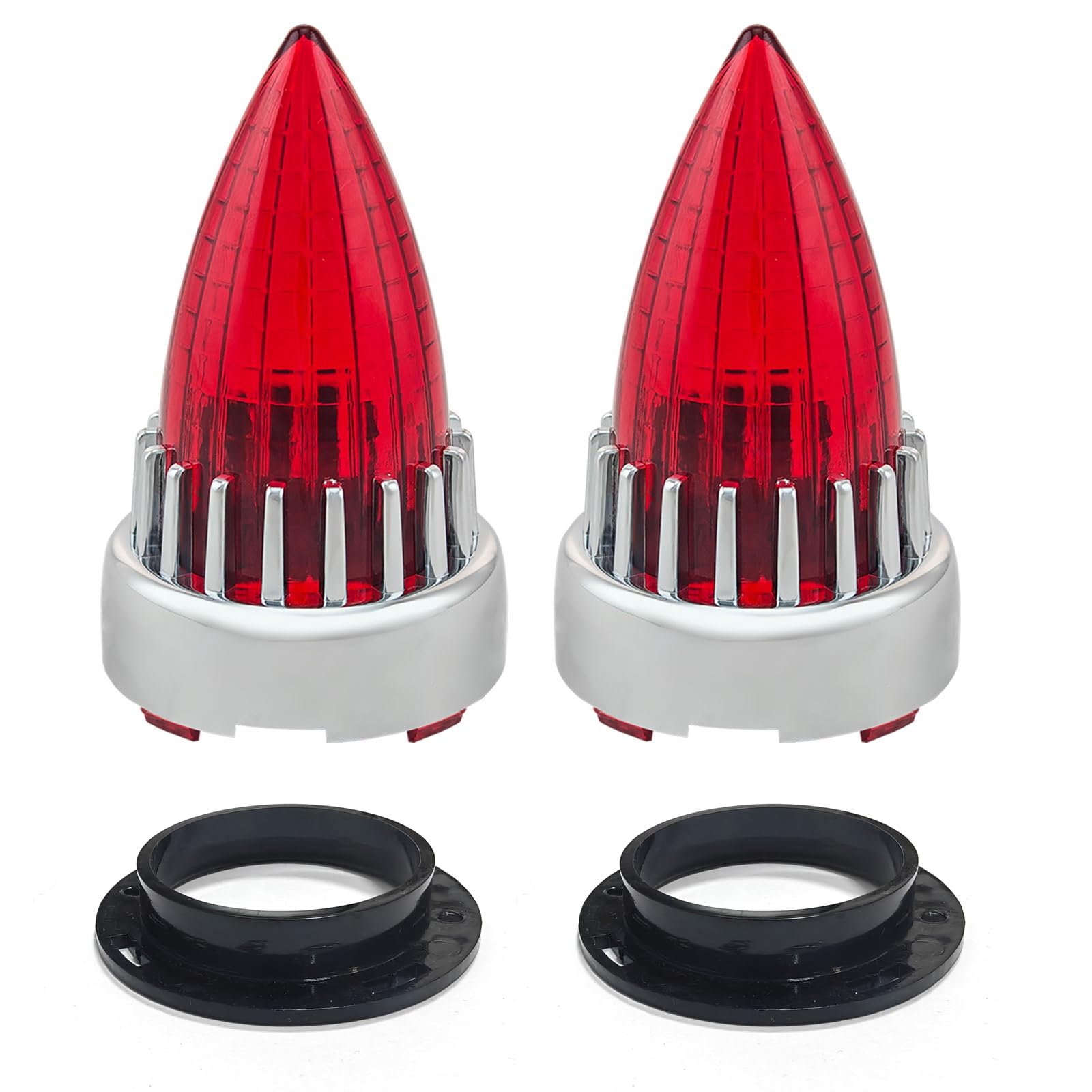 FATECIM 2 Pcs 3 1/4" Bullet Turn Signal Light Supersonic Replacement ...