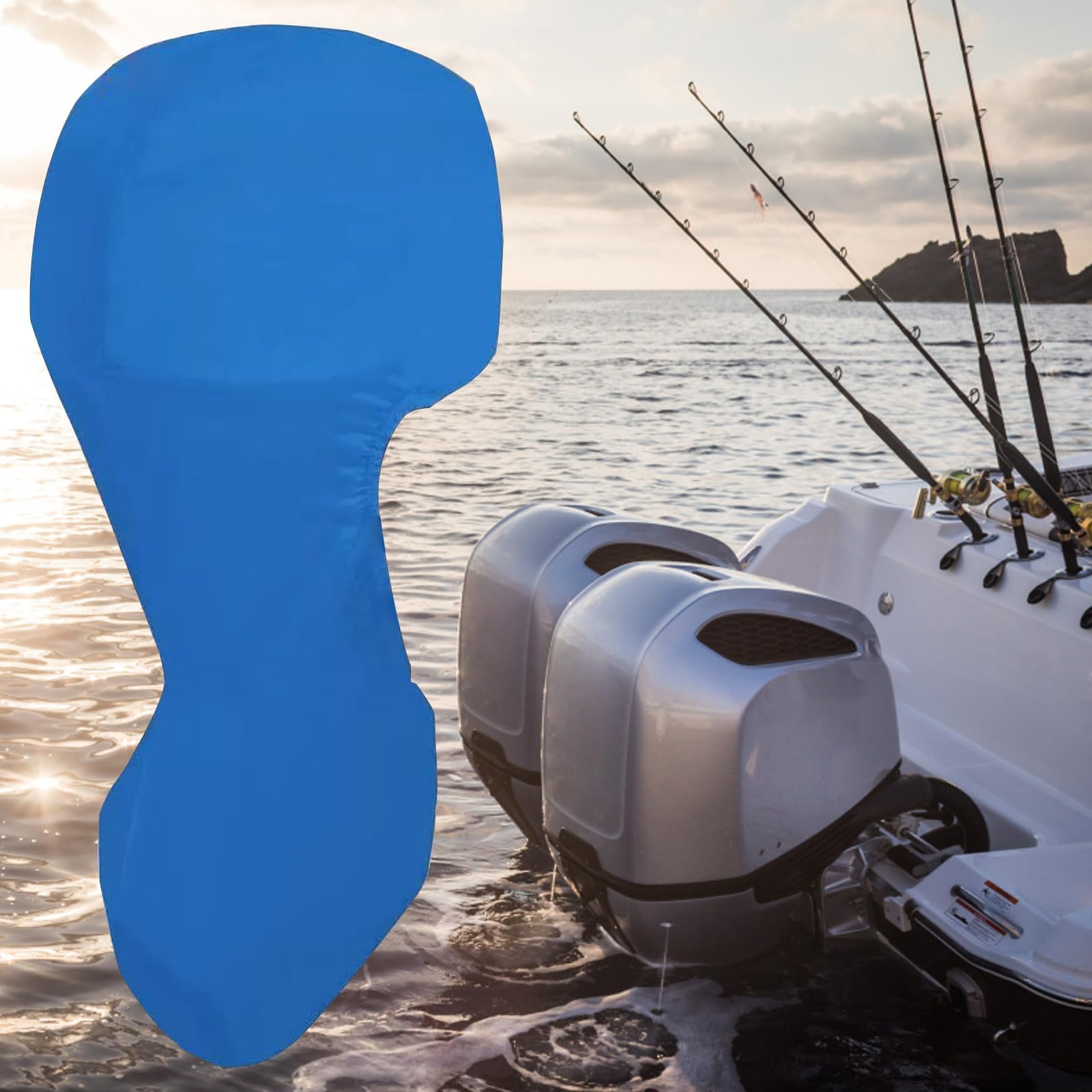 Amazon.com: 100-225 HP Outboard Motor Cover Waterproof, 600D Fade Crack ...