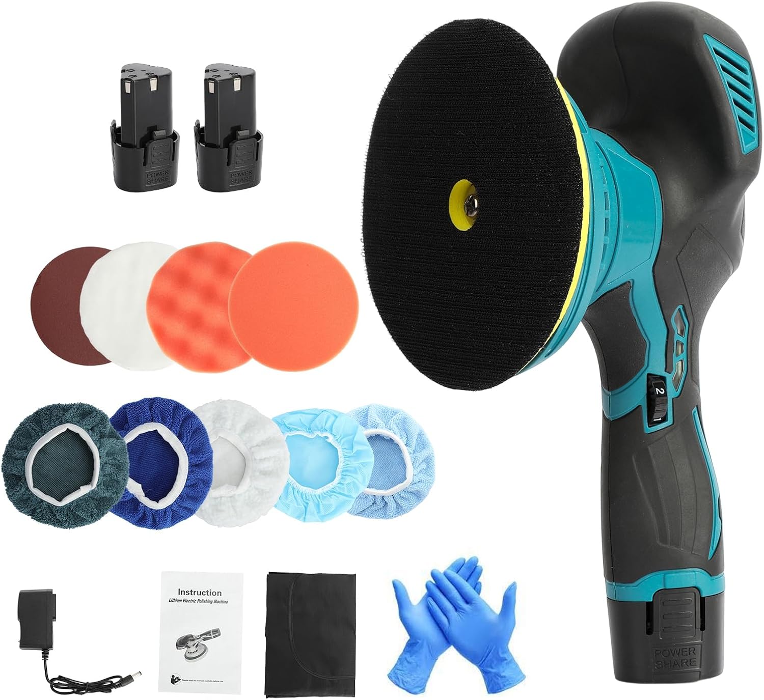 Amazon.com: sxvbdway Car Polisher,Cordless Buffer Polisher for Car ...