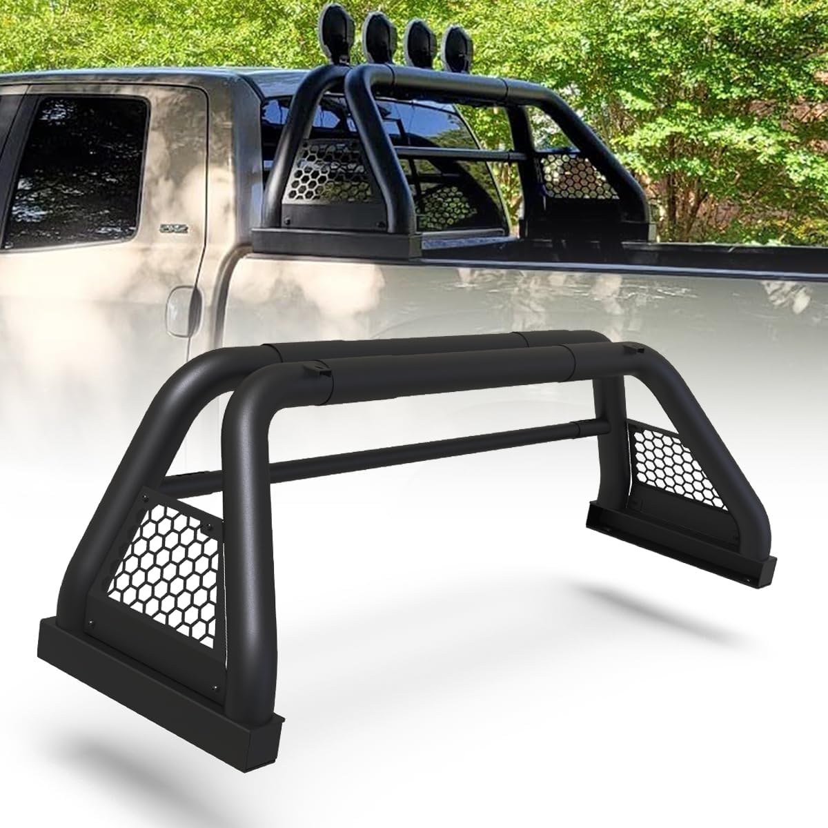 Amazon.com: NIXON OFFROAD Roll Bar for Truck Bed Bar Sport Bar with ...