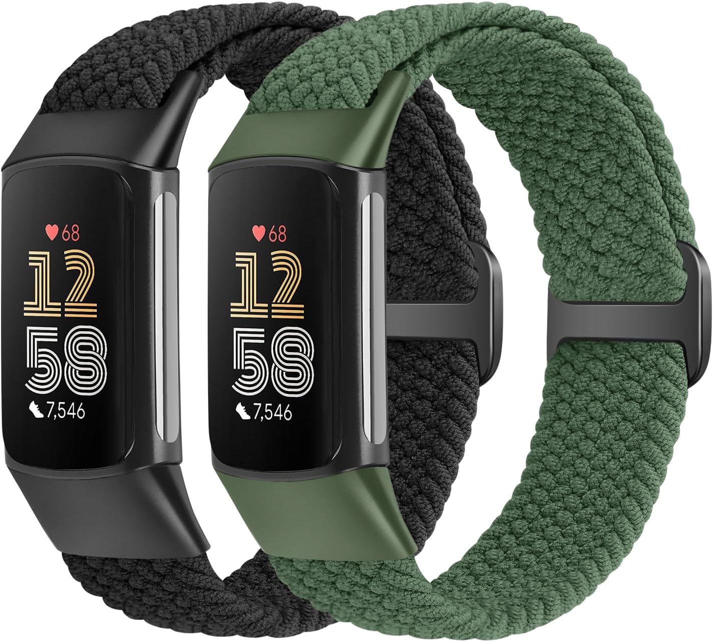 Yunshare Elastische Geflochtene Armband Nur Kompatibel mit Fitbit ...