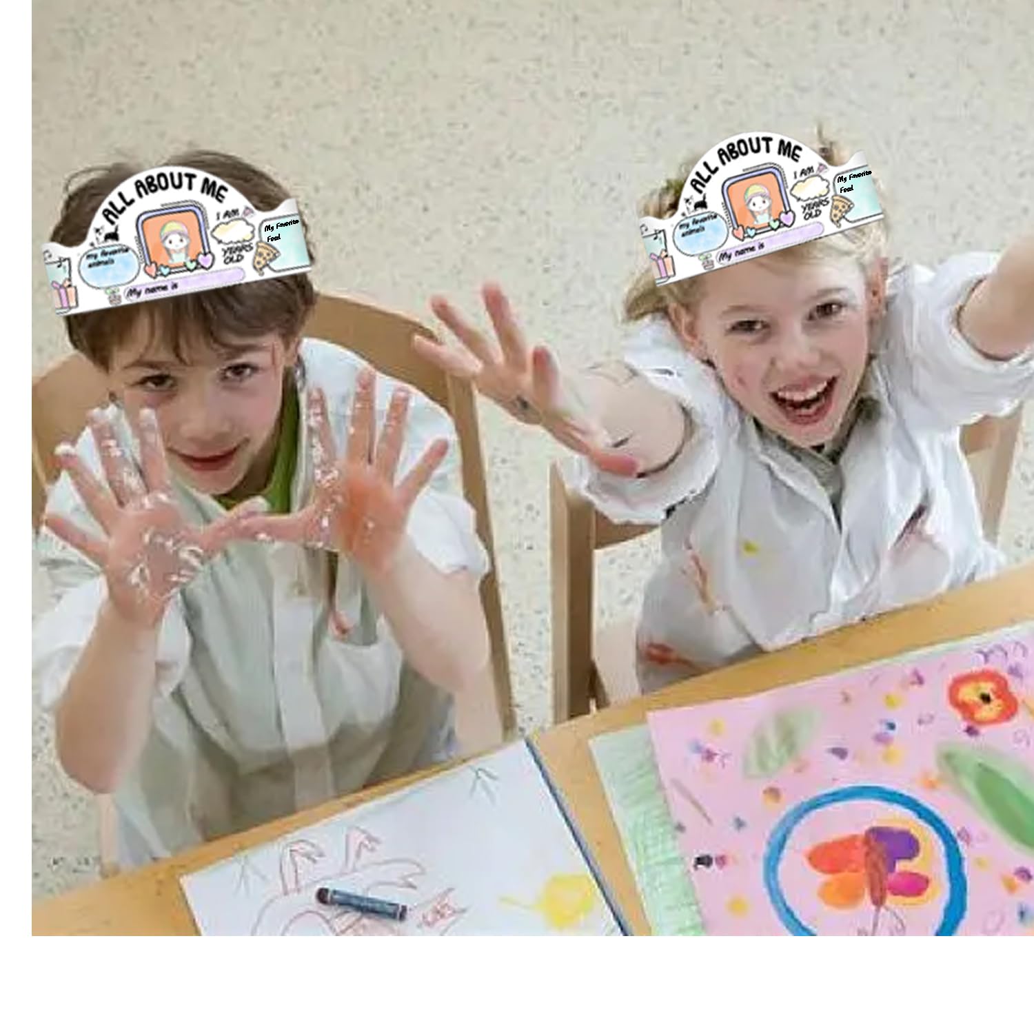 Birthday Crowns For Kids Classroom D24TIME 24PCS Welcome Back To School ...