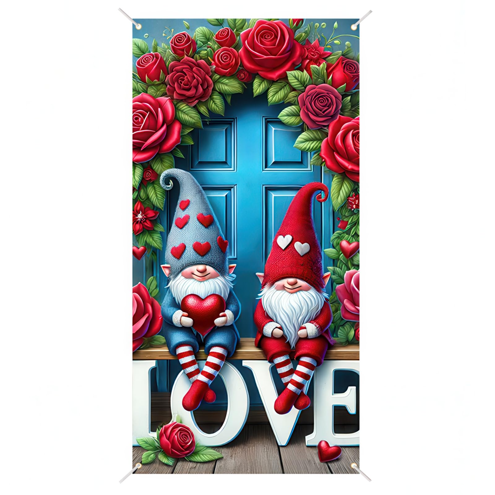 Amazon.com: BlissYard Valentine's Day Door Cover Party Decoration ...