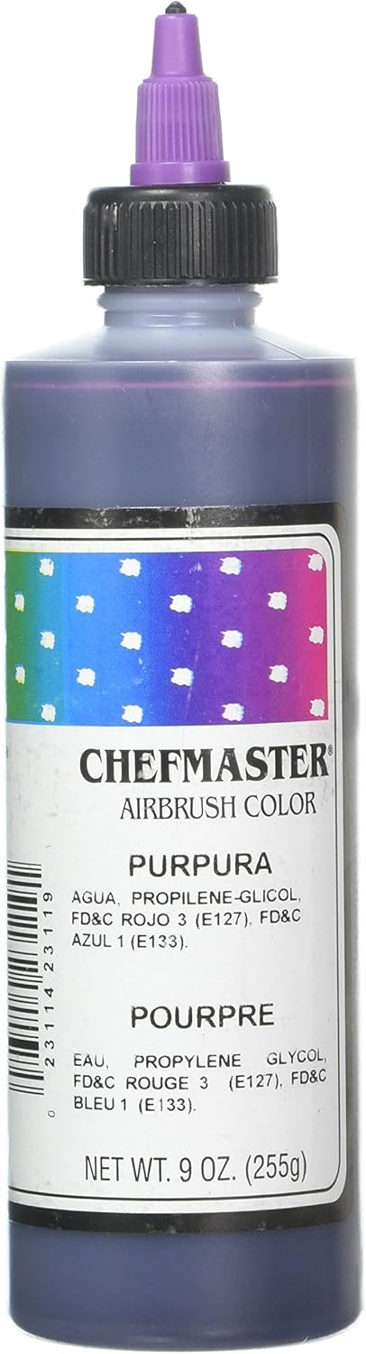 Amazon.com: Chefmaster Airbrush Spray Food Color, 9-Ounce, Purple ...