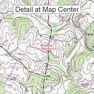 Amazon.com: USGS Topographic Quadrangle Map - Woodbine, Maryland ...