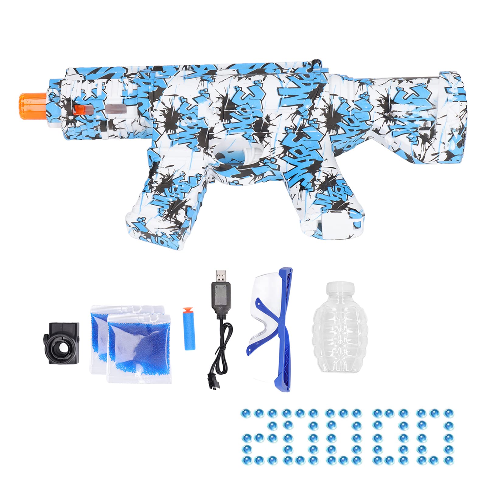 Buy Gel Ball Blaster, 2 in 1 Electric Gel Water Ball Blaster 500mah ...