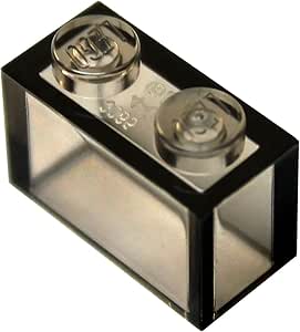 LEGO Parts and Pieces: Trans-Black (Transparent Brown) 1x2 Brick x20 ...