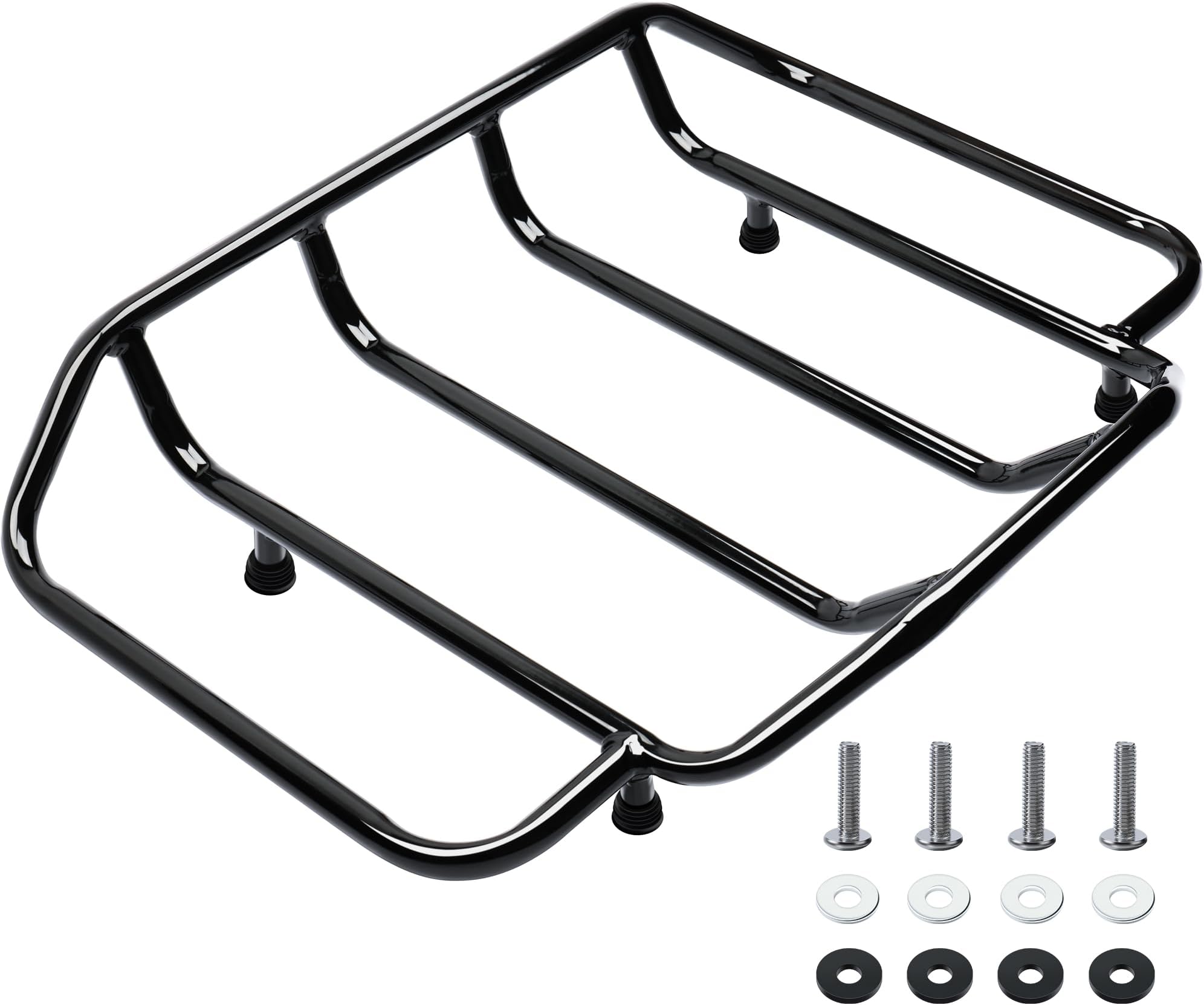 Amazon.com: Chrome Tour Pack Luggage Rack w/LED Light for 2014-2023 ...