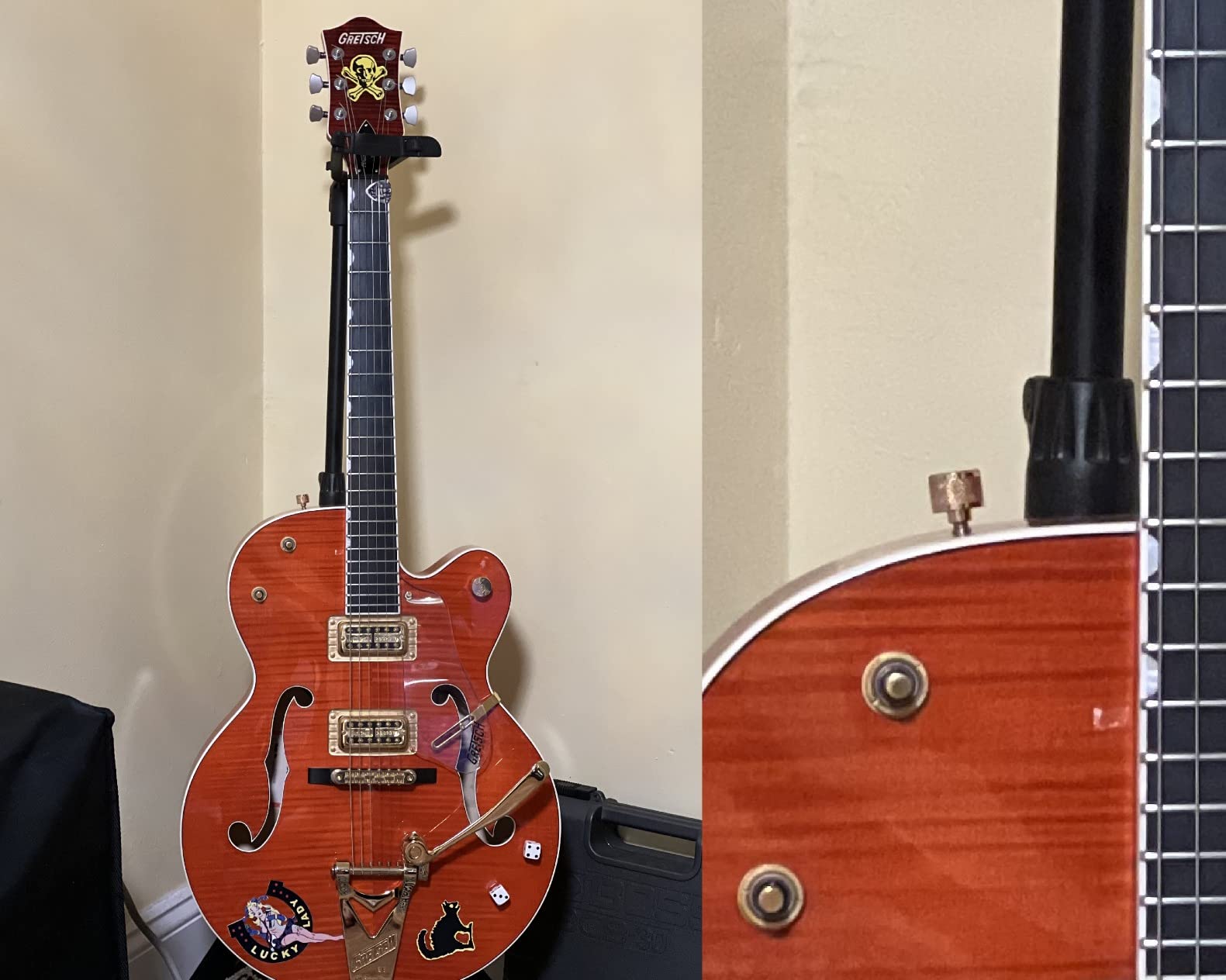 Amazon.com: Gretsch Strap Buttons with Mounting Hardware for Guitars ...