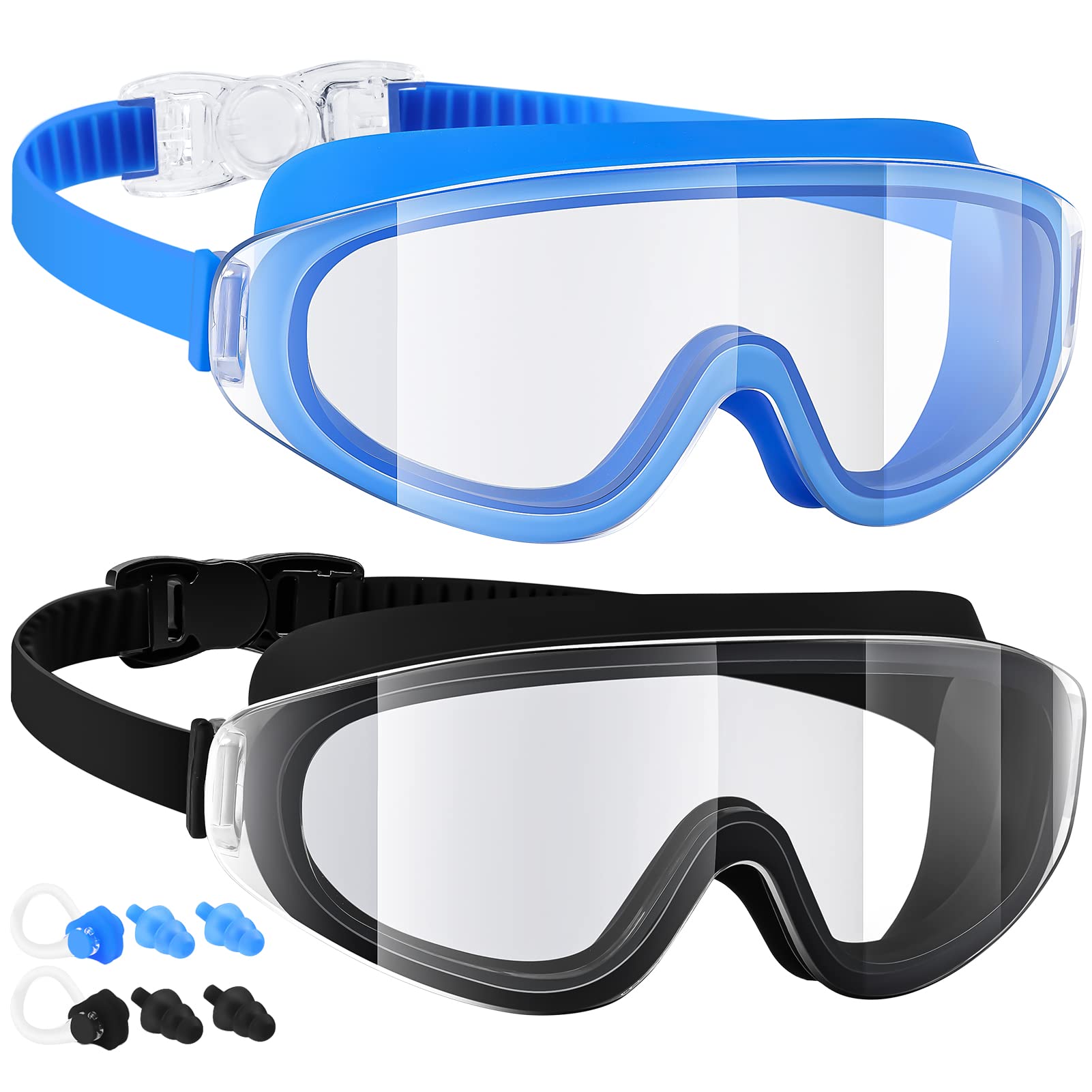 Snapklik.com : Kids Swim Goggles, 2-Pack Frameless Swimming Goggles For ...