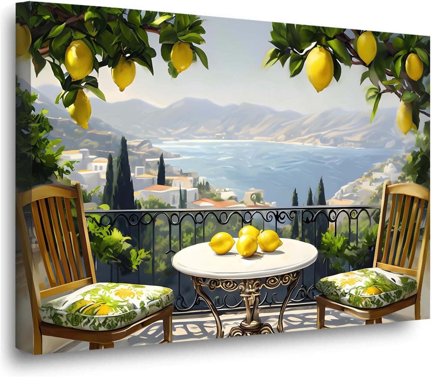 Amazon.com: Capri Coast Italy Watercolor Print Capri Lemon Tree ...