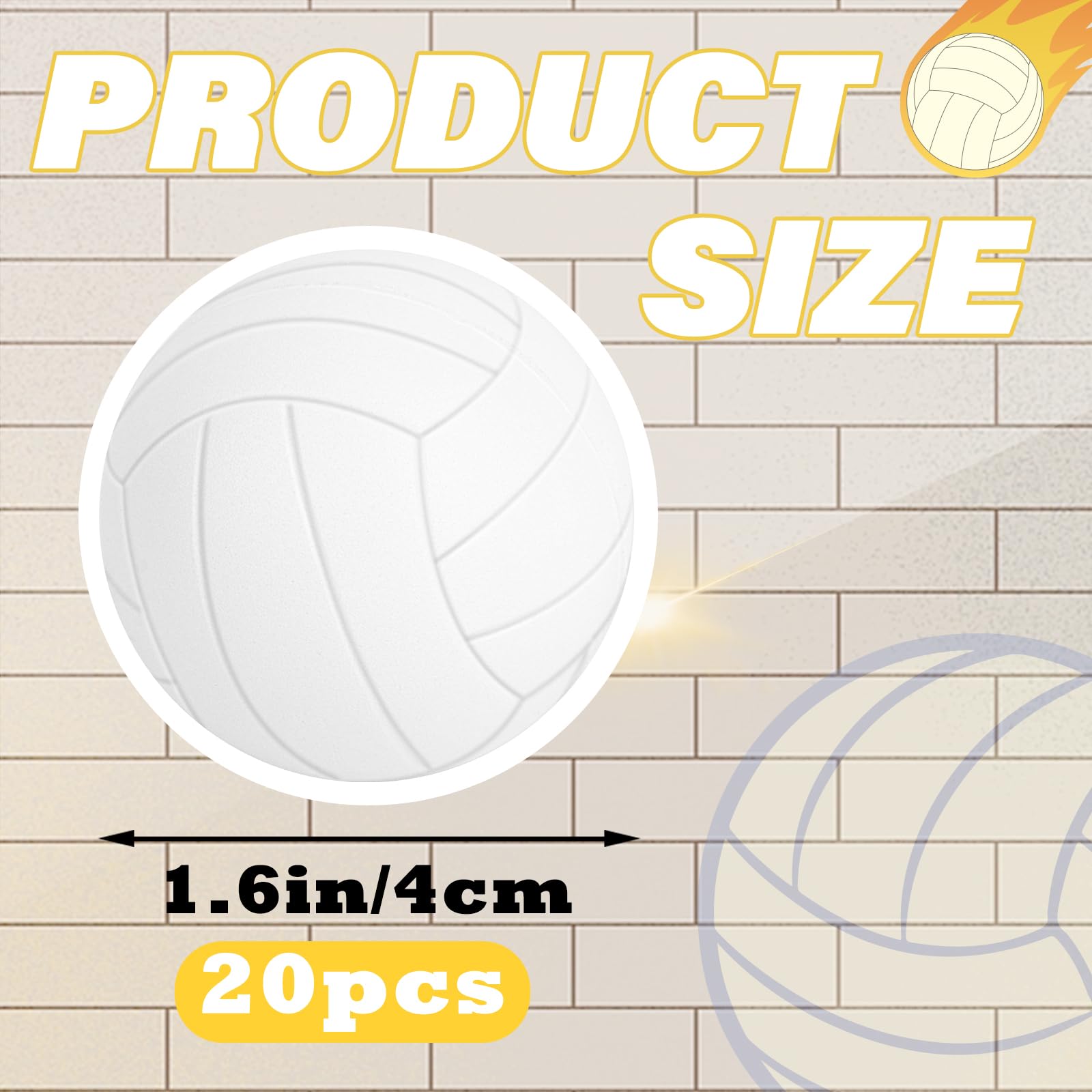 Snapklik.com : Hxezoc Mini Volleyball Stress Balls 20 Packs Volleyball ...