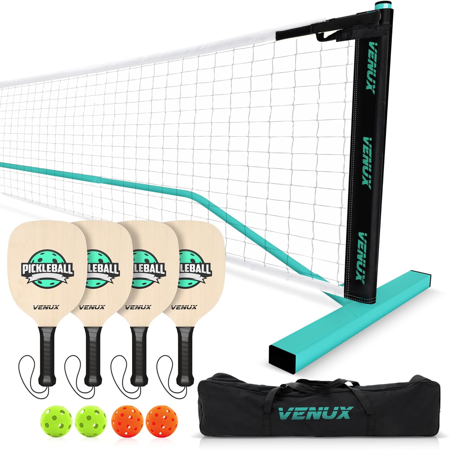 VENUX Portable Pickleball Net Set- Professional Pickleball Net System ...