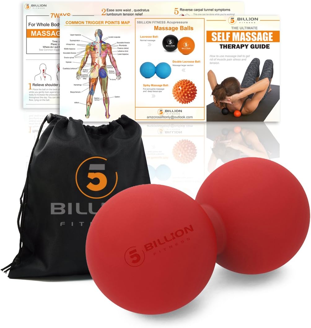 Massage Ball,5Billion Fitness Lacrosse Massage Ball for Deep Tissue ...