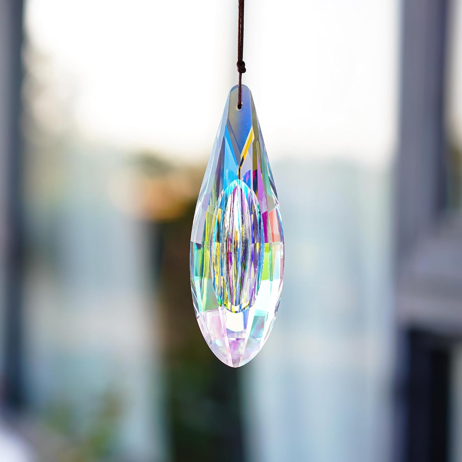 Amazon.com: 120mm Crystal Suncatcher Prism Pendant for Window,AB ...