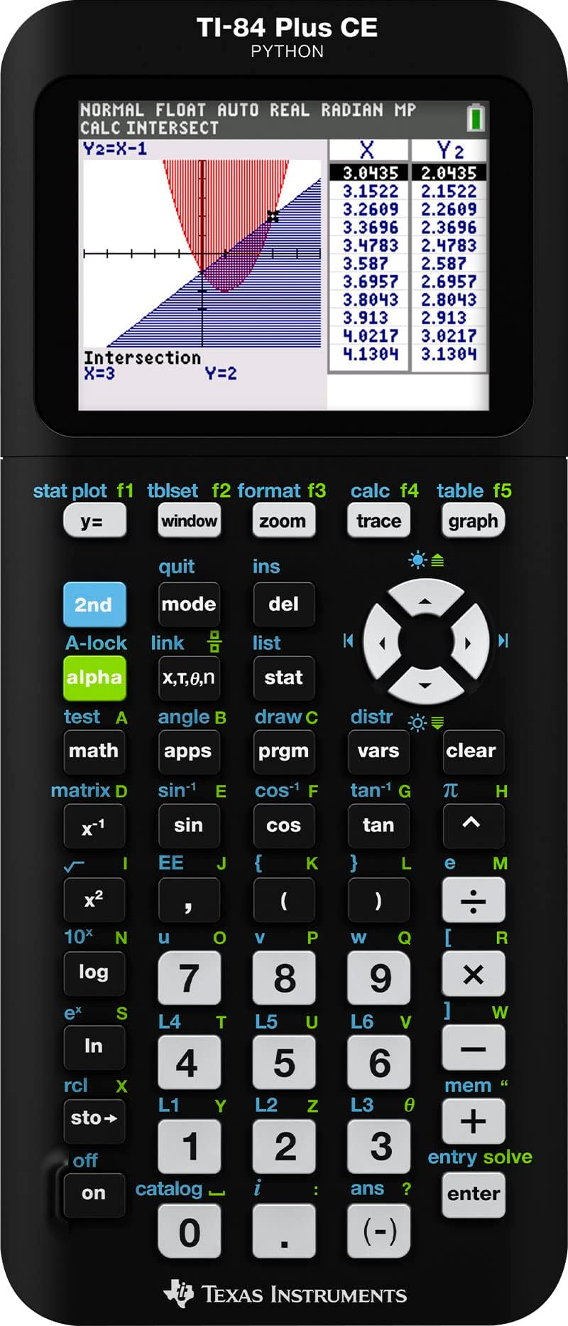 Texas Instruments TI-84 Plus CE Color Graphing Calculator, Black 7.5 ...