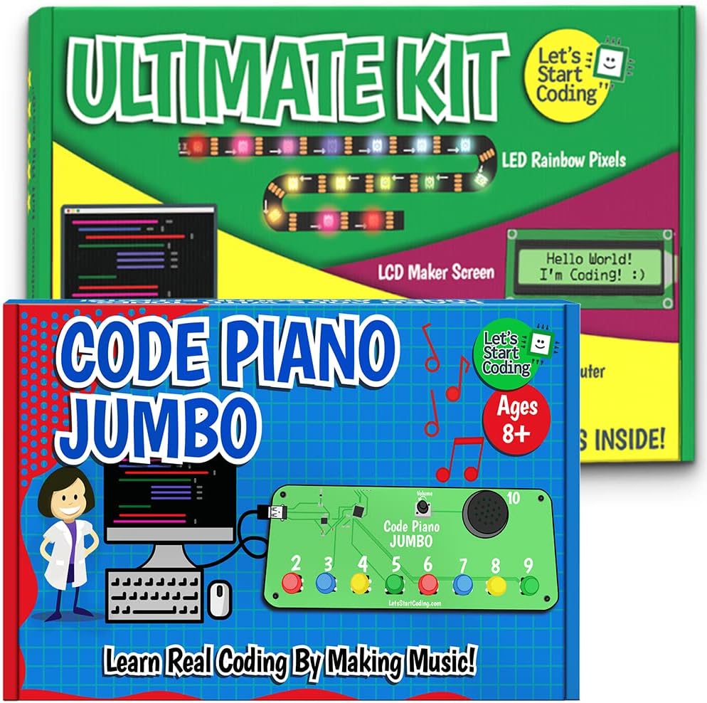 Amazon.com: Bundle: Ultimate Coding Kit + Code Piano Jumbo. Get Kids ...