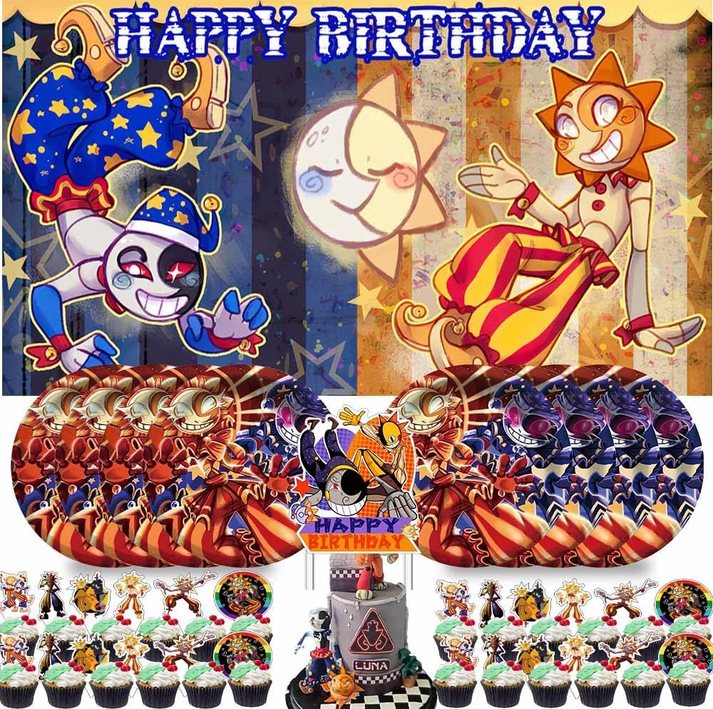 Amazon.com: Sundrop and Moondrop Birthday Party Supplies FNAF Boss ...