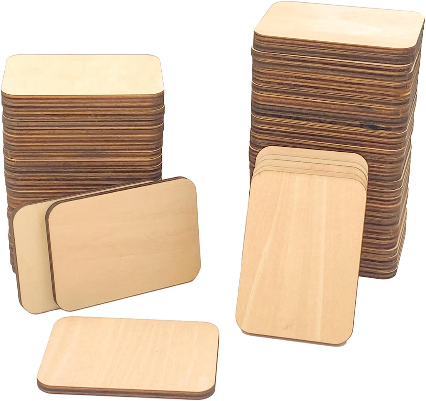 Amazon.com: 60 Pieces Unfinished Basswood Rectangles 2.5x3.5 in 3/16 ...