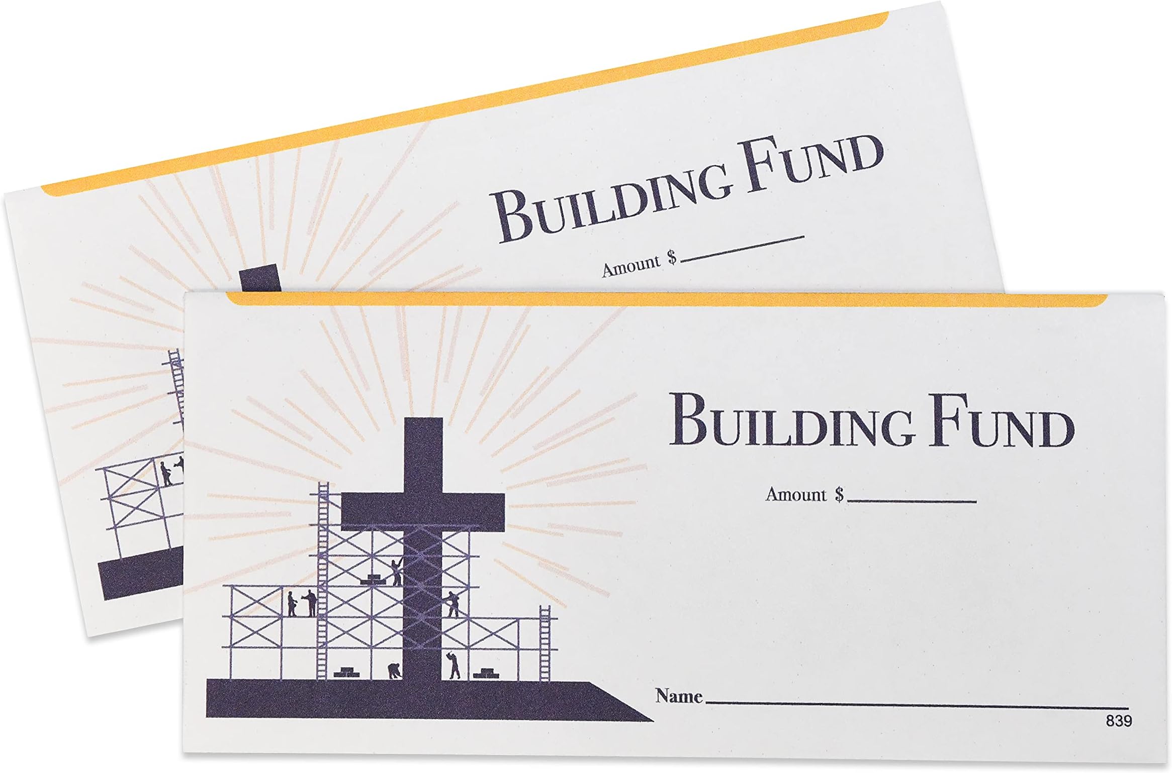 Amazon.com : Mountain Valley Printing Building Fund Envelopes (100 ...