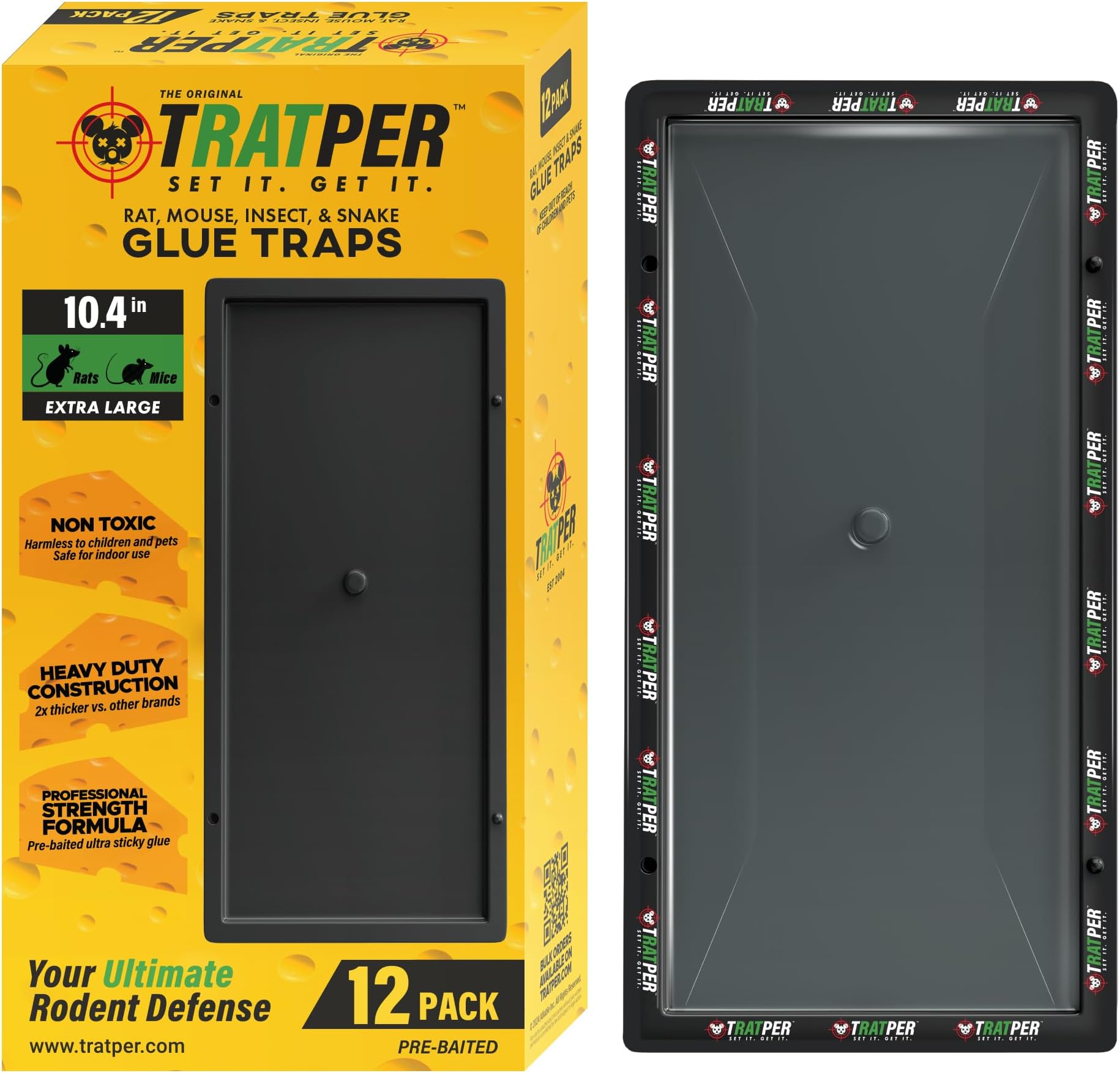 Amazon.com : Sticky Stop Glue Traps Indoor for Home, 12 Pack, Bulk Glue ...