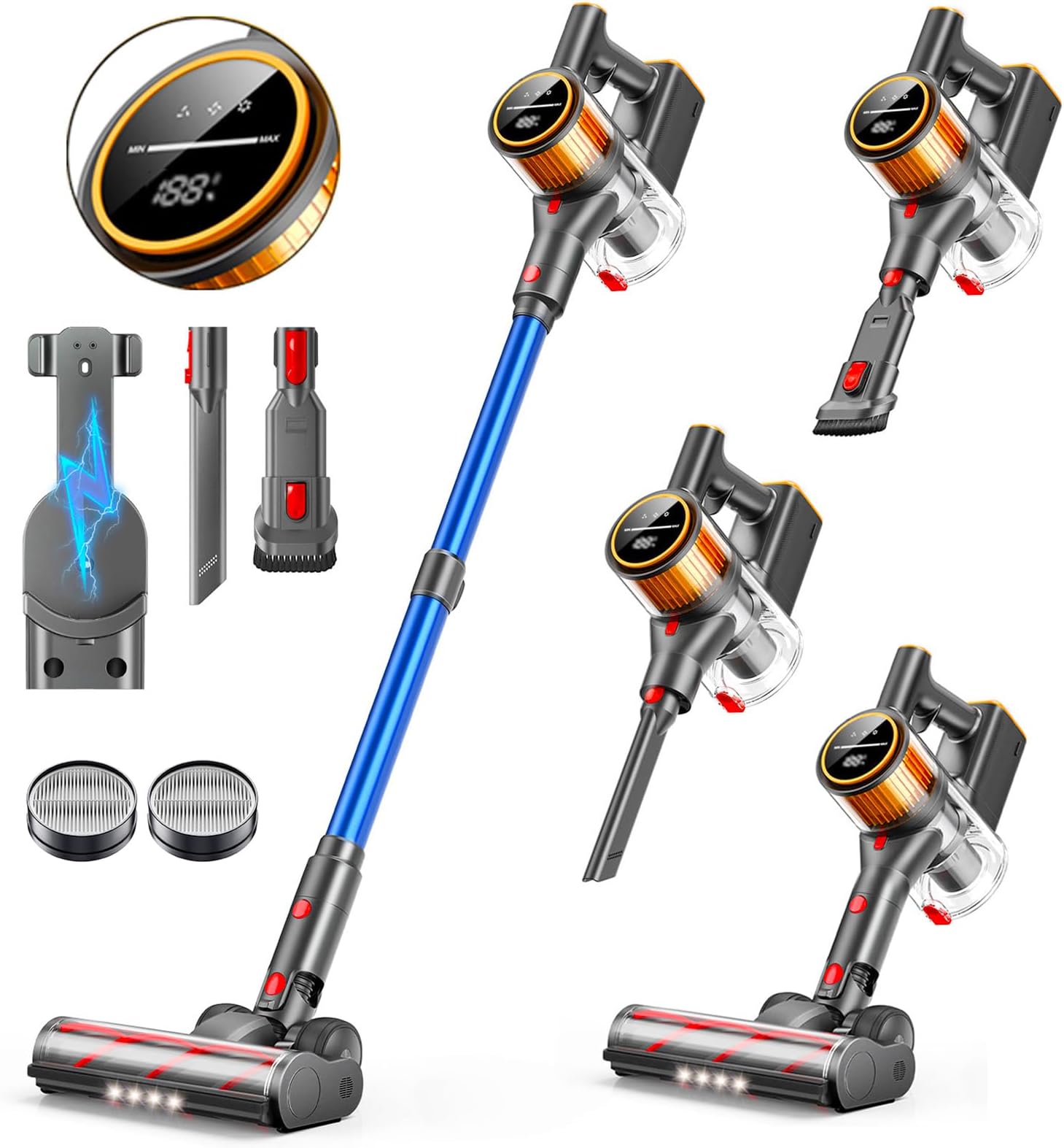 Gtech Pro 2 | Cordless Stick Vacuum Cleaner | 22V Li-ion Battery, Up to ...