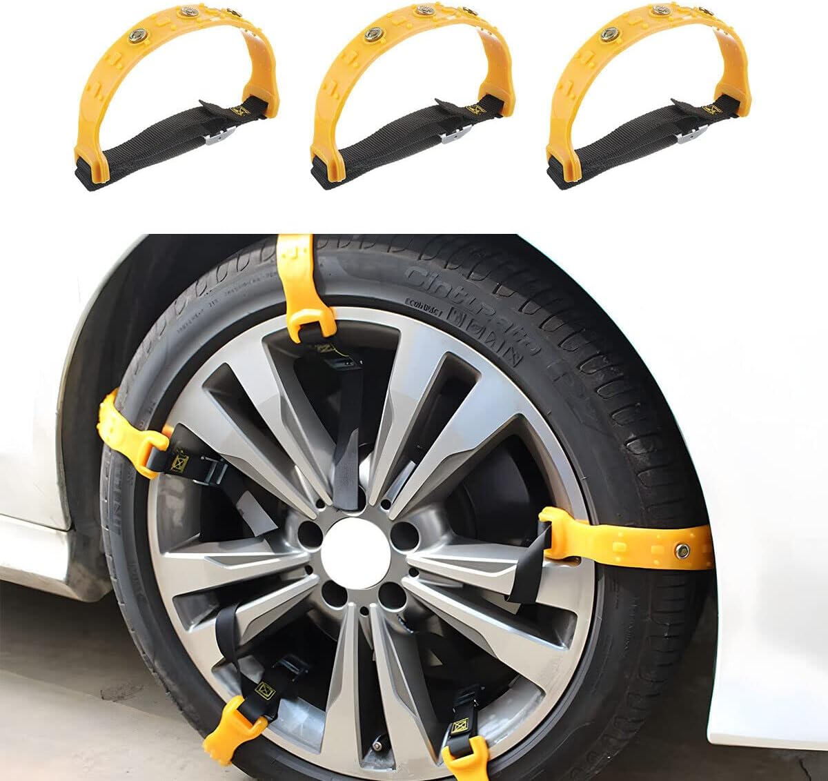 Amazon.com: FLAMEER 10 PCS Snow Tire Chain Anti-Slip Chains for Car ...