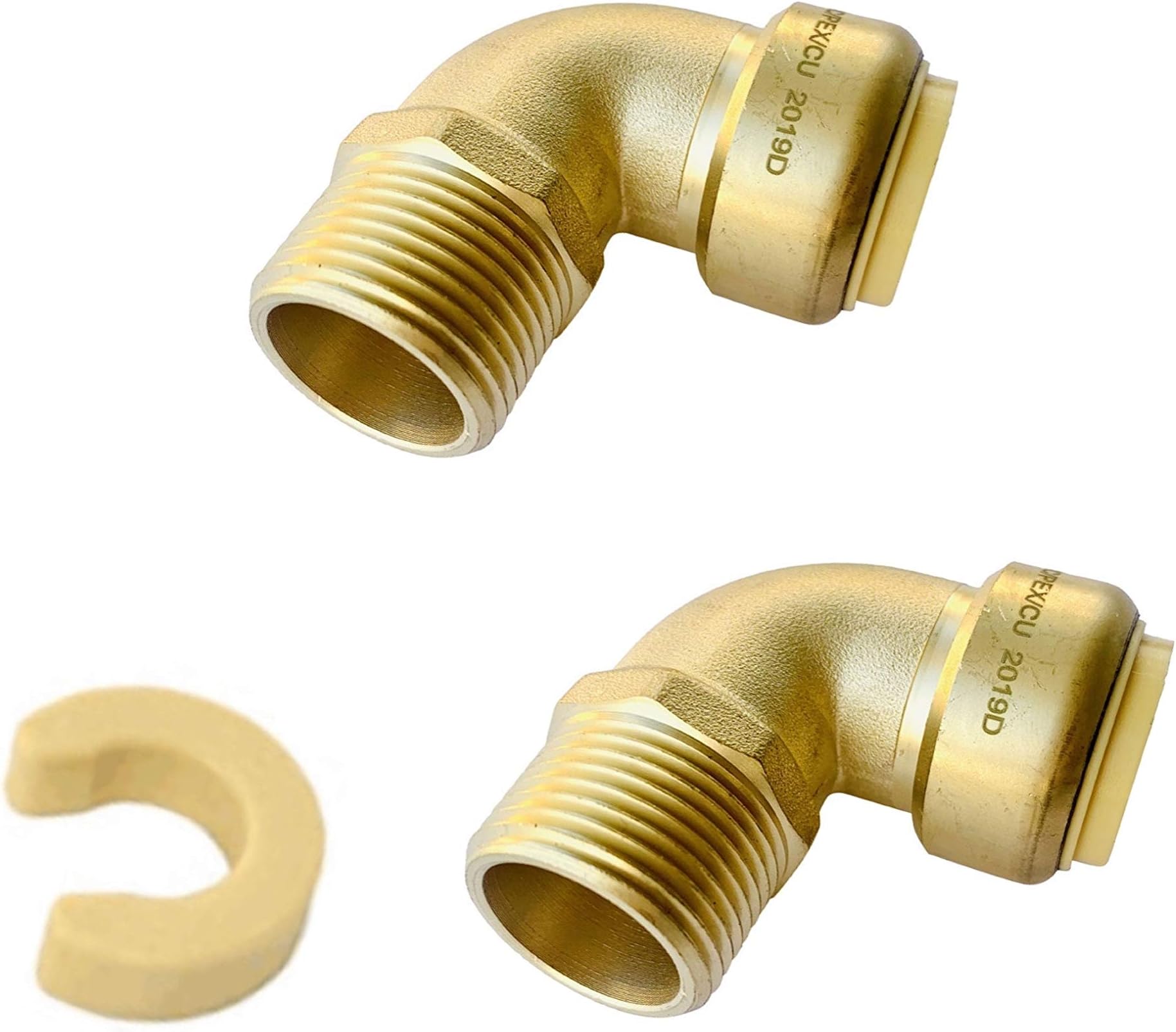 Amazon.com: EFIELD Push fit 3/4" x 1" Male Adapter Brass Fitting, Push ...