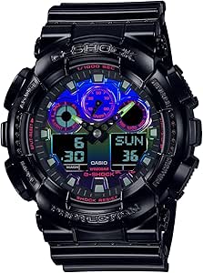 Amazon.com: CASIO G-Shock GA-100RGB-1AJF [G-Shock Virtual Rainbow ...