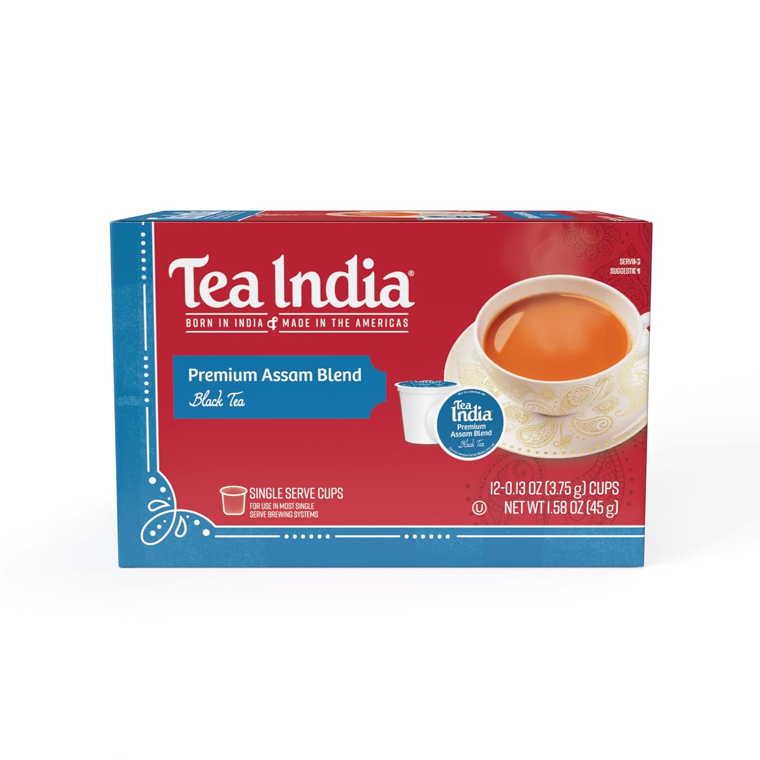 Amazon.com : Tea India Premium Assam Blend Tea Flavorful Black Tea with ...